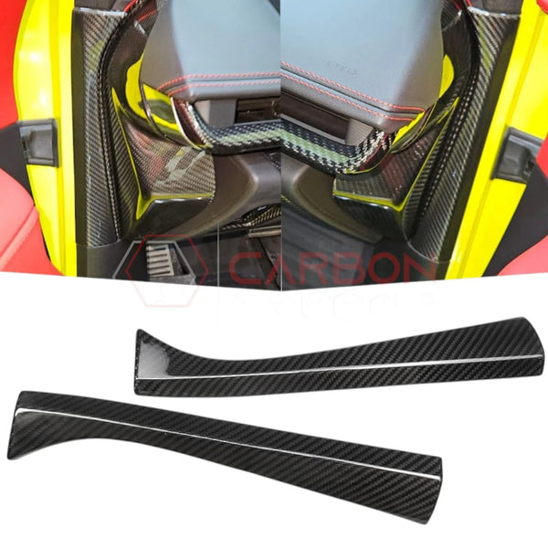 C8 Corvette Real Carbon Fiber Dashboard Side Trim Covers Carbon Fiber ...