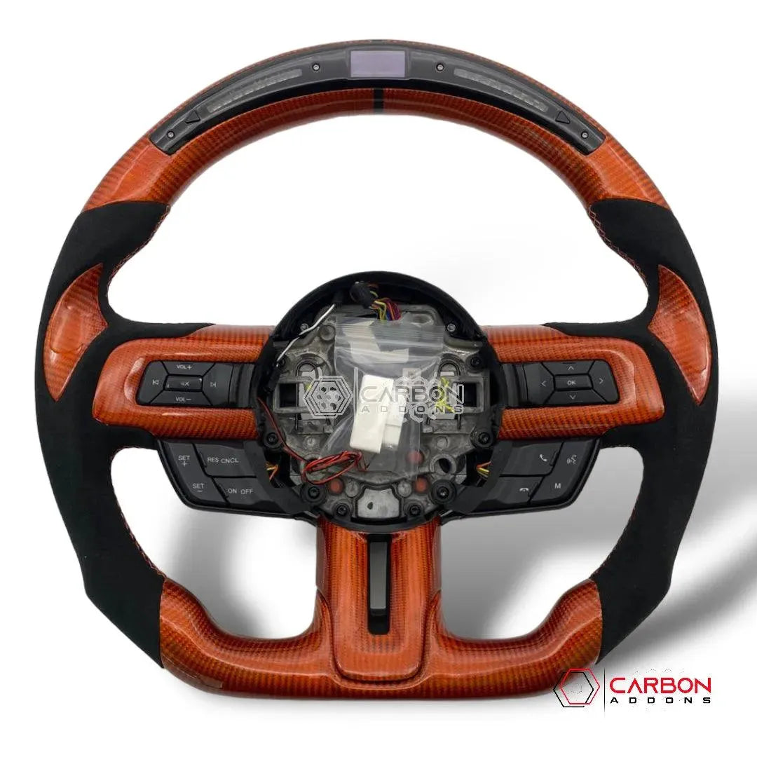 Core Only 2015 2023 Mustang Custom Carbon Fiber Steering Wheel Carbon Fiber Parts Accessories Upgrades and Mods by Carbon addons