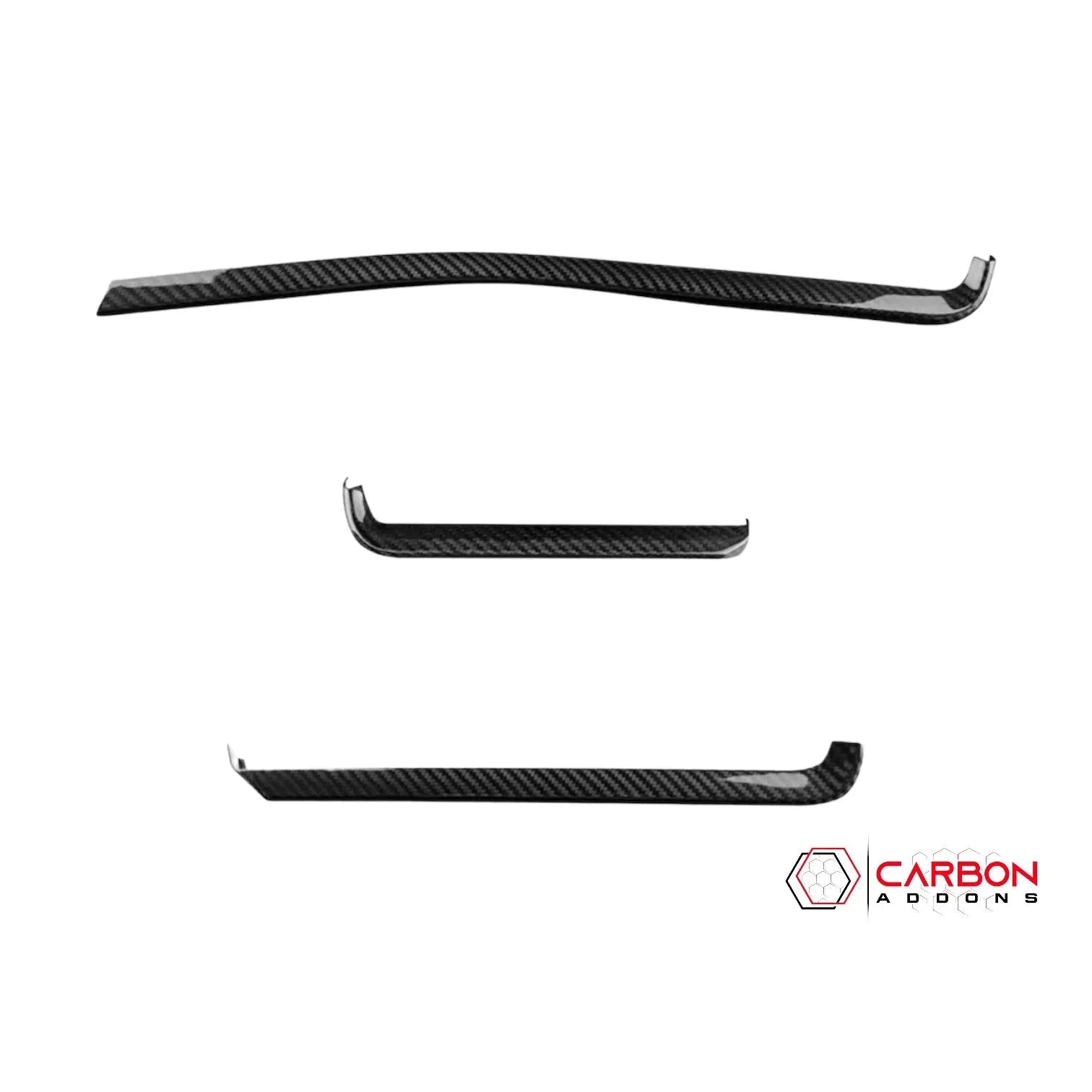 C8 Corvette Dash Chrome Trim Carbon Fiber Cover Kit Carbon Fiber Parts ...