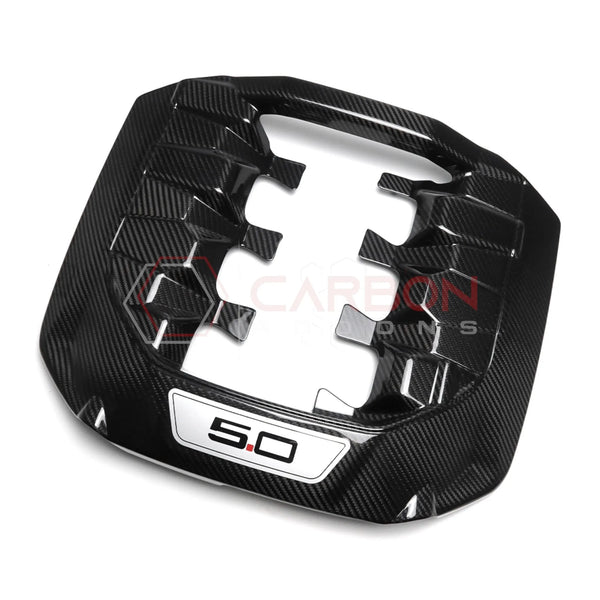 2024+ S650 Mustang 5.0L Real Carbon Fiber Engine Cover Carbon Fiber ...